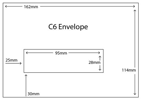 C6 Envelope Size In Inches