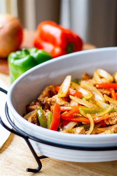 Oven Baked Chicken Fajitas Make Ahead Meal Mom