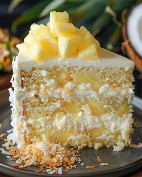 Easy Pineapple Coconut Cake Full Recipe