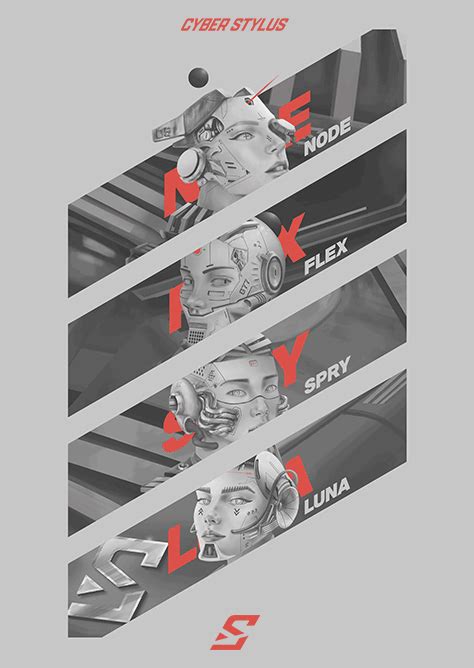 Cyberstylus Greyscale Girls Luna
