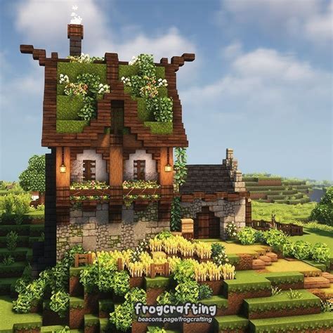 Overgrown Mossy Starter House In Minecraft Cottagecore Aesthetic