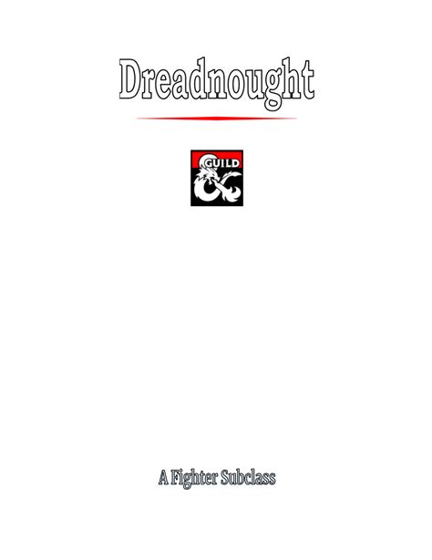 Dreadnought A Fighter Subclass Dungeon Masters Guild Dungeon