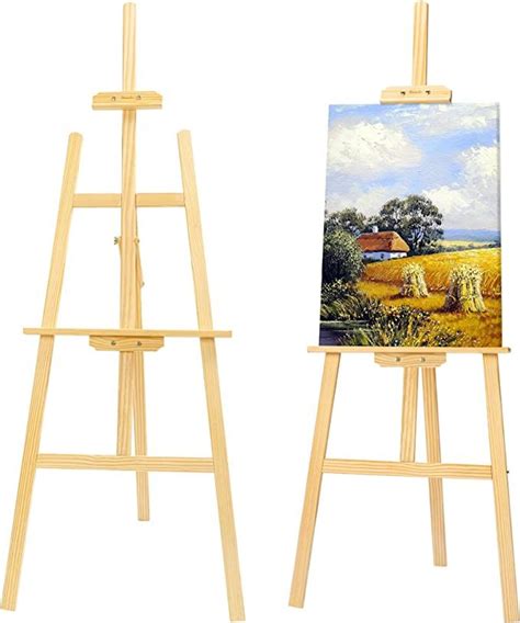 Finenolo Wooden Painting Easel Adjustable Easel For Canvas Wedding