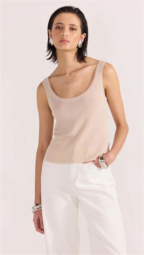 Anna Sheer Knit Tank Bay Club