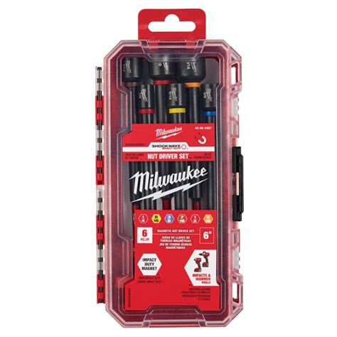 Milwaukee 49 66 4567 6 Magnetic Nut Driver Set 6 Piece