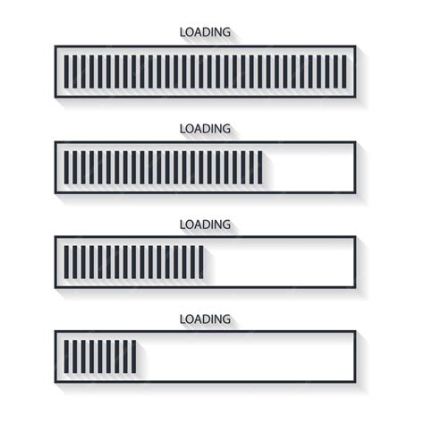 Premium Vector Set Of Vector Loading Icons Loading Bar Progress Icon Download Progress