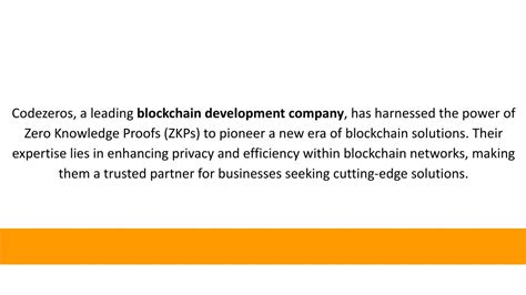 Ppt Enhancing Privacy And Efficiency In Blockchain With Zero