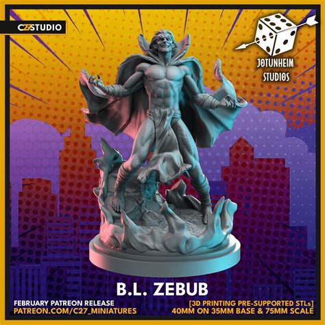 Bl Zebub By C27 Miniatures For Marvel Crisis Protocol Etsy