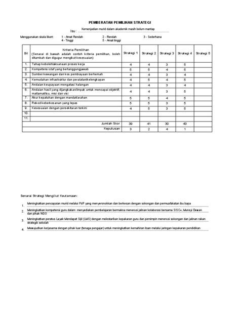 Matriks Ranking Pdf