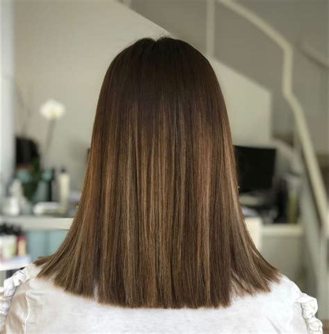 Long One Length Haircut Short Hair Haircuts Long Hair Styles Brown