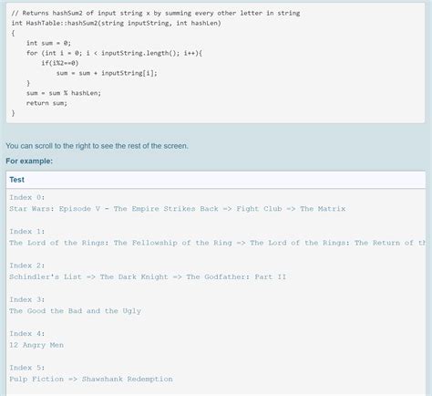 Solved Implement A C Function To Build A New Hash Table