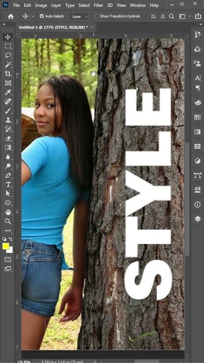 Text Blend Effect On Wood In Photoshop Step By Step Tutorial Youtube