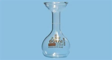 J Sil Borosilicate Glass Cylindrical Viscosity Flask For Chemical