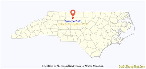 Map Of Summerfield Town North Carolina Thong Thai Real