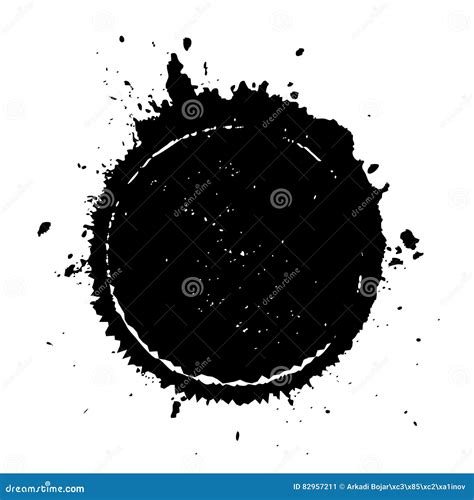 Splatter On Circle Stock Image 6642217