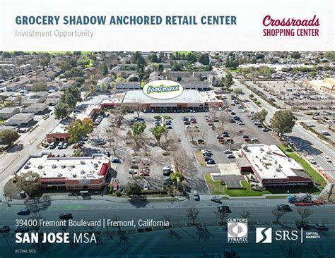 Fremont Ca Crossroads Shopping Center Retail Investment Sale In