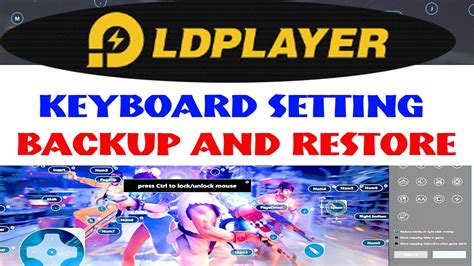 LDPlayer keyboard setting backup & restore on PC/Laptop - YouTube