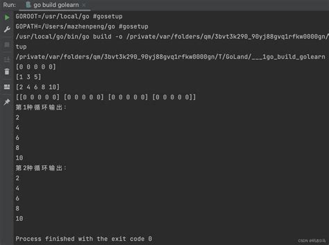 go 内建容器 数组 csdn博客