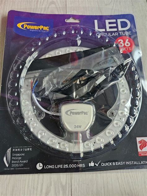 Powerpac Ppc360 Led Circular Tube 24w Furniture And Home Living