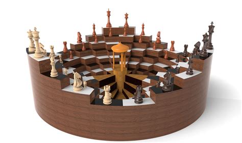 3 Player Chess Board New Concept 3d Cad Model Library Artofit