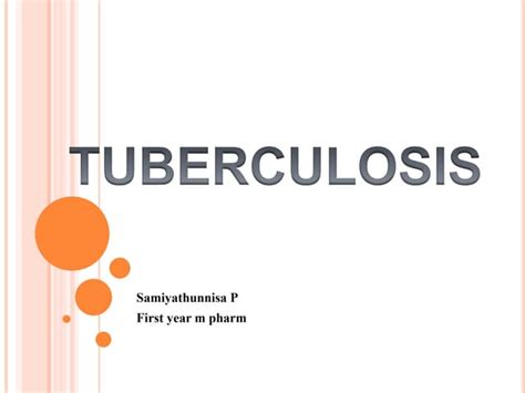 Tuberculosis Community Health Nursing Ppt Pptx