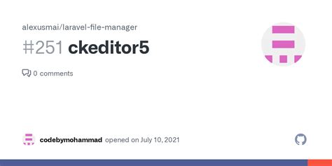 Ckeditor5 · Issue 251 · Alexusmailaravel File Manager · Github