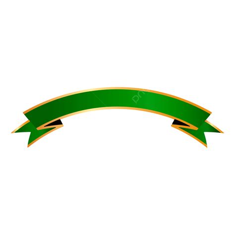 Green Minimalist Banner Ribbon Decoration Green Banner Ribbon Png