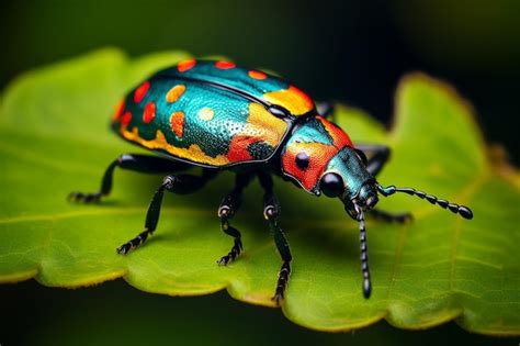 Premium Ai Image Tiny Marvels Macro Insect Closeup Generative Ai