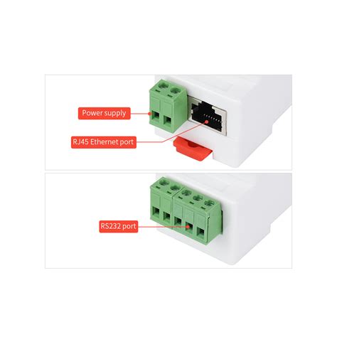 Waveshare Industrial Serial Server Rs To Rj Ethernet With Poe Fu