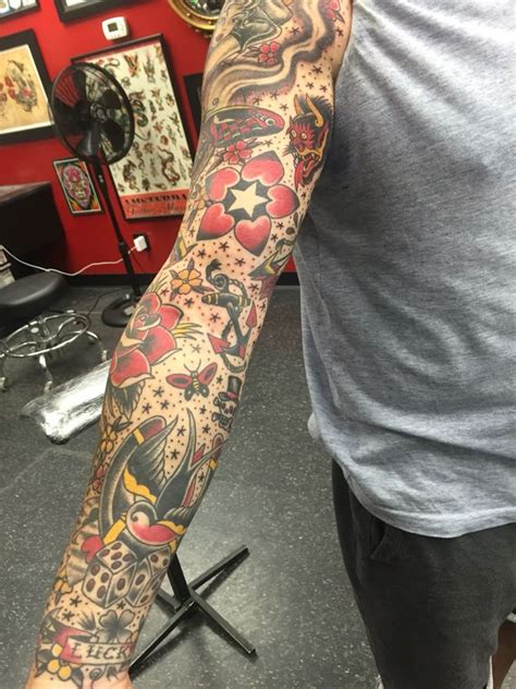 Pin By Jenny H On Tattoo Cover Up Ideas Traditional Tattoo Sleeve Sleeve Tattoos Tattoo