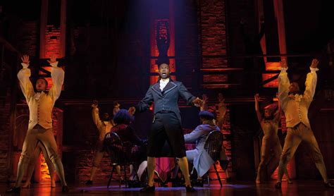 Sam Oladeinde As Aaron Burr And Company Photo By Danny Kaan All