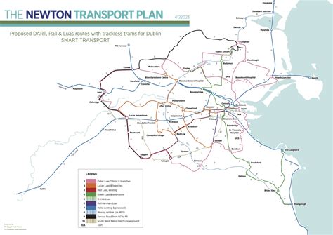 Overall Rail And Luas Map Acra