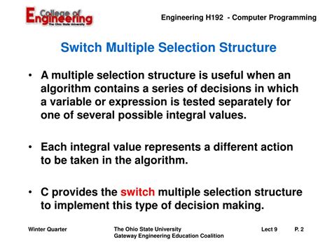 Ppt Switch Case Structures Powerpoint Presentation Free Download Id1271909