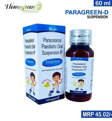 Liquid 250 Mg Paracetamol Paediatric Oral Suspension Syrup At ₹ 45