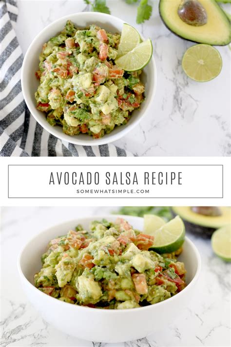 Avocado Salsa Recipe From Somewhat Simple Com