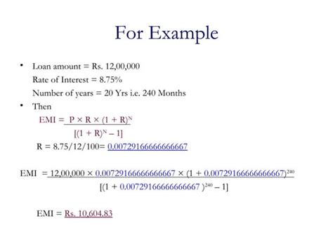 Emi Calculation Ppt Business Accounting And Finance Business