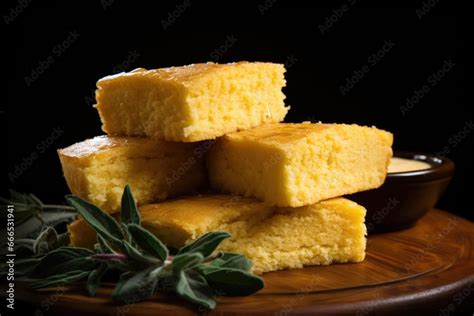 Traditional Native American Cornbread Preparation Isolated On A