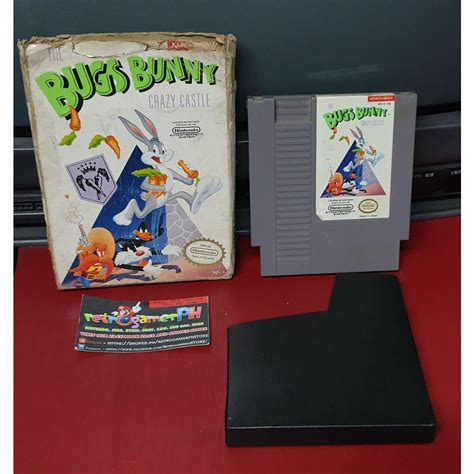 Bugs Bunny Crazy Castle Nes Nintendo Clean Label Authentic Shopee