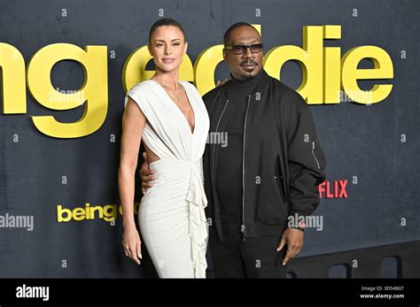 Paige Butcher With Husband Eddie Murphy At The Premiere Of The Netflix