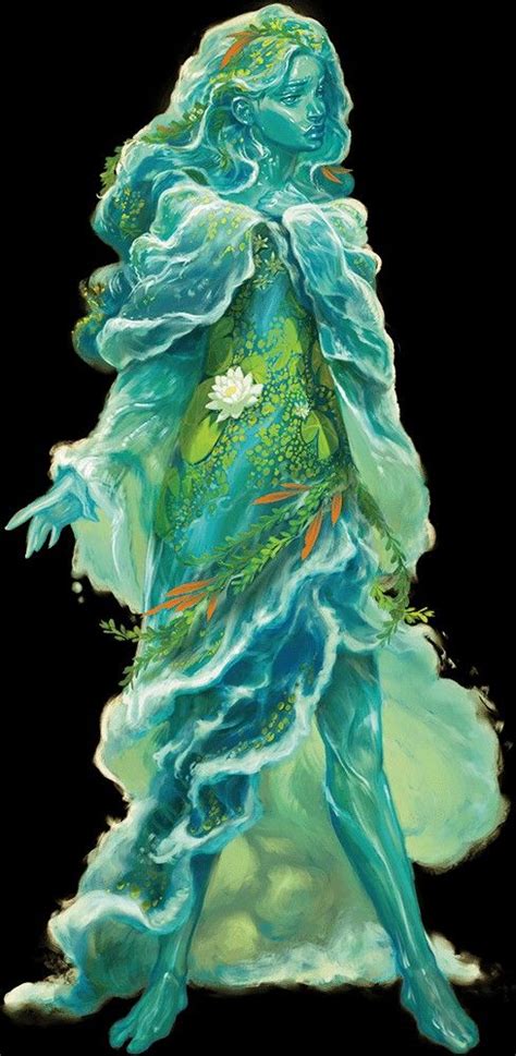 Naiad Forgotten Realms Dnd Art Water Nymph Dnd Character Art