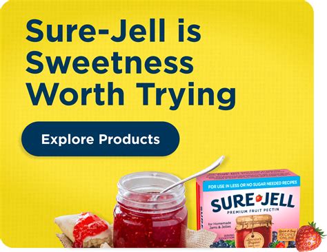 No Sugar Needed Strawberry Jam With Stevia Sure Jell United States