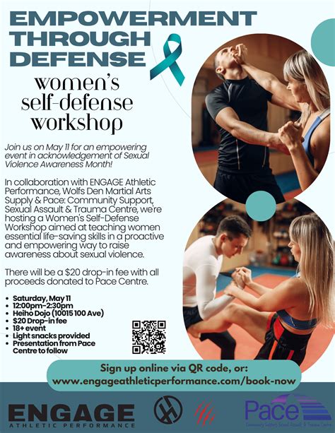 Empowerment Through Defense May 11 Workshop Pace Centre