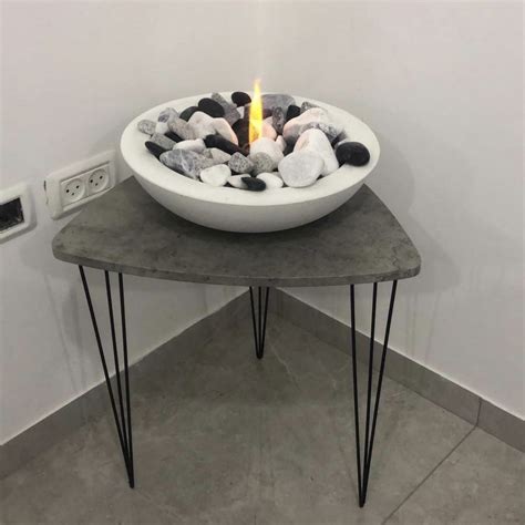 מדורת השבט קערת אש מבטון אדריכלי