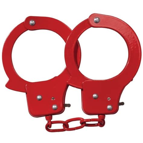 Метални белезници за еротични игри Sex Extra Metal Cuffs Red цена