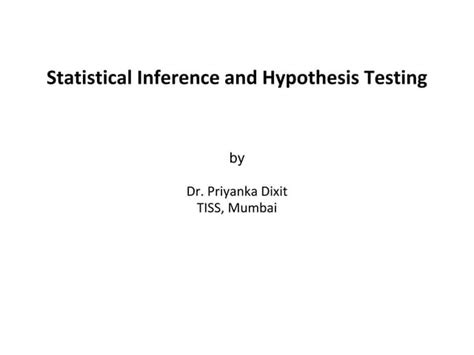 Lecturehypothesistesting Statistics Pptx