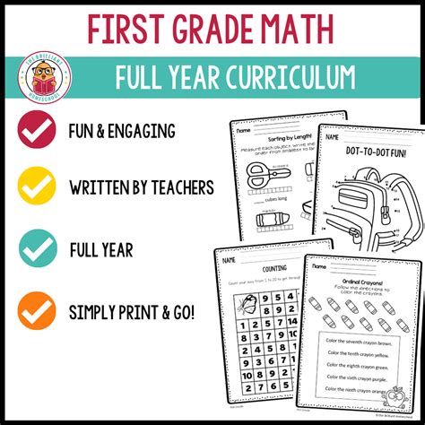 First Grade Math Curriculum