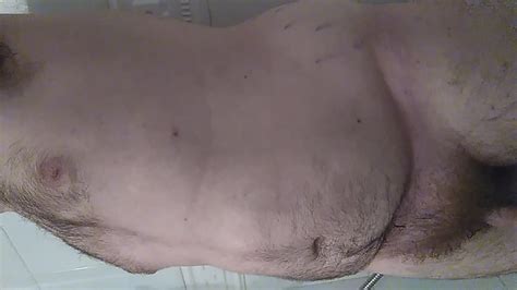 Bear Takes Huge Enema And Inflates His Hairy Belly