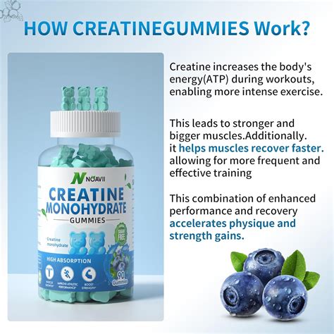 Noavii Gomitas Monohidrato De Creatina Arándano Yaxa Colombia