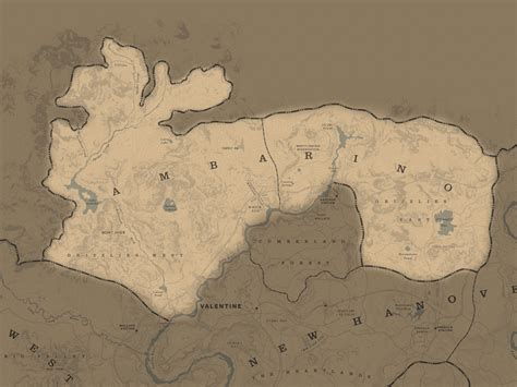 Full Red Dead Redemption 2 Map Hd And Locations Guide