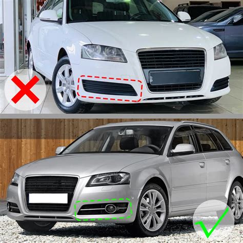Car Front Bumper Fog Light Grille Honeycomb Hex Fog Lamp Grill Cover